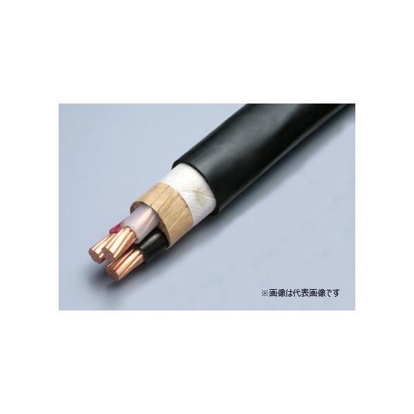 ■説明：絶縁体材料に架橋ポリエチレンを、シース材料にビニルを用いた一般的な電力ケーブルです。■特長：VVより許容電流大です。■定格：600V 90℃■構造：3心・黒、白、赤（シース色：黒）■公称断面積：14平方mm■仕上外径：約17.5mm...