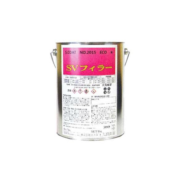 ◎塗料の特徴S.COAT(エスコート)No.2015ECO　SVフィラー(5:1)1.レベリング性、研磨性、肉持感および乾燥性に優れ、上塗り仕上がりが良好。2.タレとワキのバランスが良好で、厚塗りができる（250μのパテサフ仕様も可能）。3...