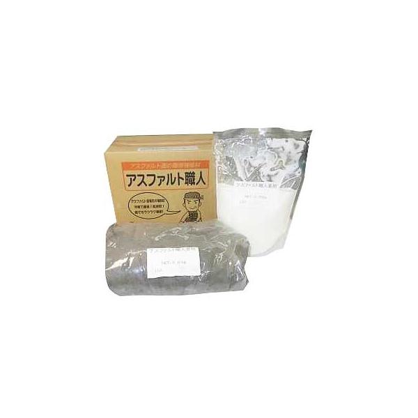 アスファルト職人　5.75kgセット「アスファルト職人」はアスファルト面の凹凸を誰でも簡単に補修することができる補修材 です。アスファルト面は油分を含み軟質であるため、従来の補修材では殆んど密着せず、 すぐに剥離しボロボロになっていました。...