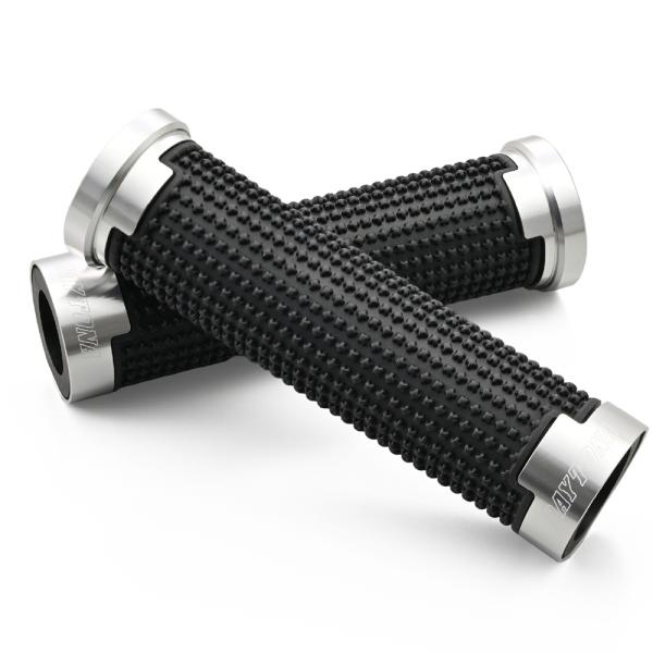 メーカー品番：38519JANコード：4909449621936ドレスアップ効果の高いアルミリング付きグリップアクセルを握ったとき滑りにくい表面パターンと、グリップ力に優れる素材を組み合わせることで、長時間のライディングでも疲れにくい。十字...