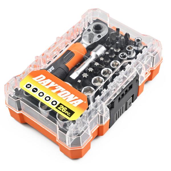 メーカー品番：61370JANコード：4909449660157【セット内容】・1/4インチ ラチェットハンドル ×1・1/4インチ 50mm ソケットエクステンションバー ×1・六角ソケット：4、5、6、7、8、9、10、11、12、13...