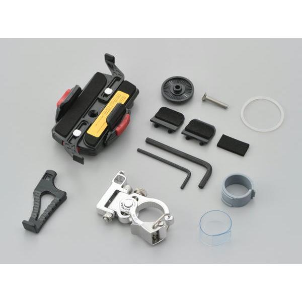 メーカー品番：92602JANコード：4909449468906※詳しい商品情報はメーカーHPにてご確認ください。●クランプ部・首振り部：共にバレル仕上げ≪ 構成部品 ≫・スマホホルダー本体・カラビナホール付き首振りクランプ・クランプスペー...