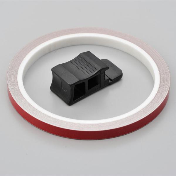 メーカー品番：98016JANコード：4909449523025※詳しい商品情報はメーカーHPにてご確認ください。幅7mm×長さ6m。18インチホイールで約4周分の長さです。貼り付けに便利なガイド付き。※ホイール形状によっては、ガイドが使用...