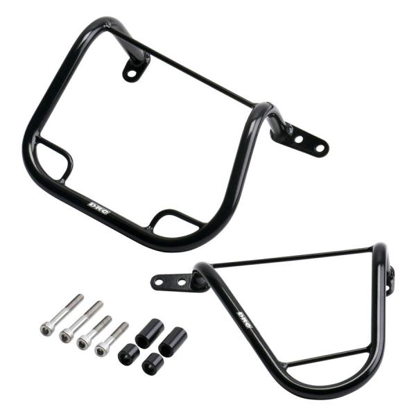 メーカー品番：D60-01-033JANコード：4547836474637車種専用設計のサイドバッグサポート。サイドバッグのタイヤへの巻き込みや、マフラーへの接触を防ぐ。安心のφ16パイプでしっかりサポート。表面はオフロード車両に適した、錆...
