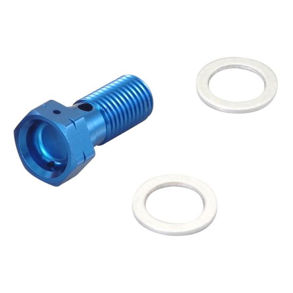 メーカー品番：771-0502504JANコード：4990852103300適合車種汎用○ワイヤーロック通し穴加工済高強度のアルミ材を採用したバンジョーボルトです。バリエーションも豊富に各アルマイト色の他、1.25と1.00のピッチサイズや...