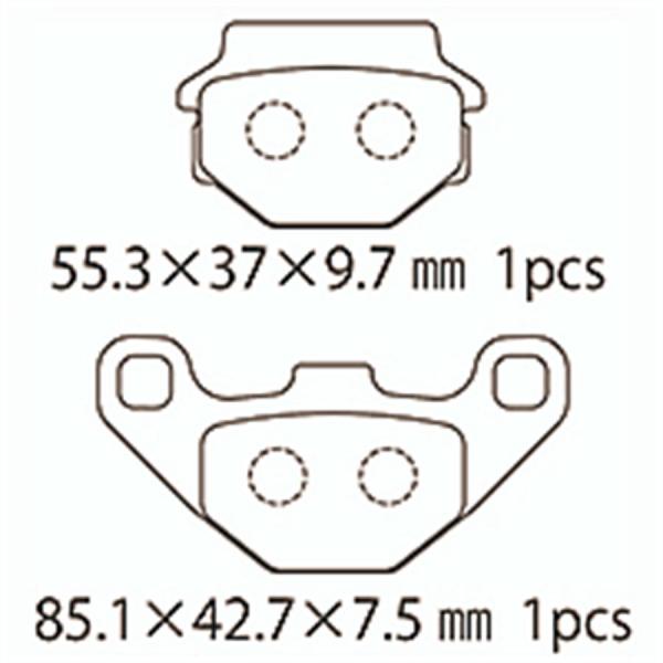 メーカー品番：A61-001KNJANコード：4510422044002スタンダードパッドは優れた制動力、コントロール性、耐摩擦性と低いローター攻撃性は、ノーマルを凌いだ普及版モデルです。適合車種AR125S(AR125A)、ESTRELL...