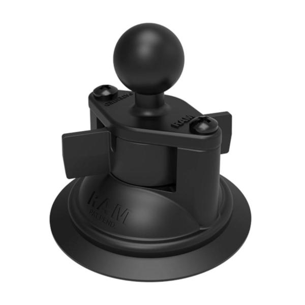 メーカー品番：RAM-B-224-1UJANコード：4548664991693ガラスやアクリルなど滑らかな平面に強力な固定力を発揮する吸盤タイプのベースパーツ。主に自動車やトラクターなどの作業用車両の内窓への取り付けに最適です。より大径にな...