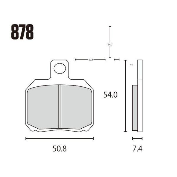 メーカー品番：878MAXJANコード：4935531315780■ハイミューアロイ粒子を均一にブレンド■高精度で成型・焼結（シンタード）された摩擦材が、強力ながら扱いやすい制動力を実現■全天候での安定した性能■ノーマルシンタード材と比べ、...