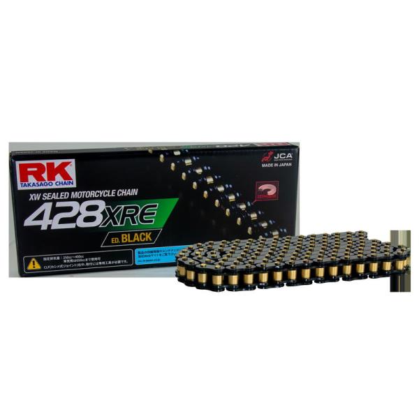 メーカー品番：BL428XRE-130LJANコード：4935531347057※詳しい商品情報はメーカーHPにてご確認ください。シリーズ：XREサイズ：428カラー：ED.BLACKリンク数：130L適合排気量：250〜400cc　※単気...