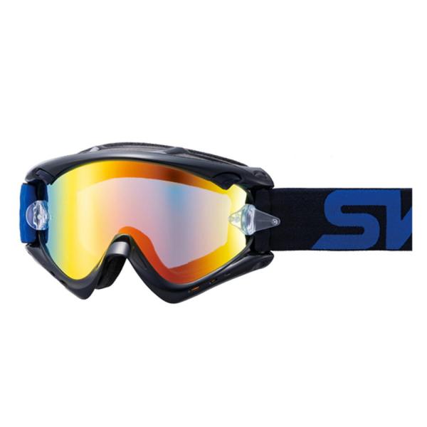 メーカー品番：5400000100169JANコード：4984013149320広い視界と高いフィット感を併せ持つSWANSダートゴーグルのミドルモデルスタイリッシュなデザインでフルフェイスにもよく似合います。クールな外観で人気のミラーレン...