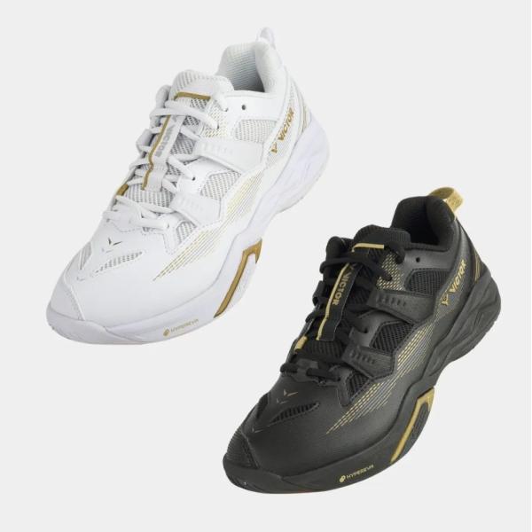 U-Shape3.0　4Eワイド相当C60サイズ ： 230-285mmカラー ： AX（ホワイト／立地ゴールド）・CX（ブラック／リッチゴールド）原産国 ： 中国アッパー ：PUレザー＋二重構造の通気メッシュ「Double Mesh」 ミ...