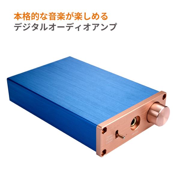 本格的な音が楽しめるデジタルアンプ 低音でも高音でも充実再現 HI-FI高音質アンプ パワーフル小型デジタルアンプ パワーアンプ ステレオアンプ オーディオアンプDACレコーダー HI-FI高音質 多彩な入力対応 軽量コンパクト