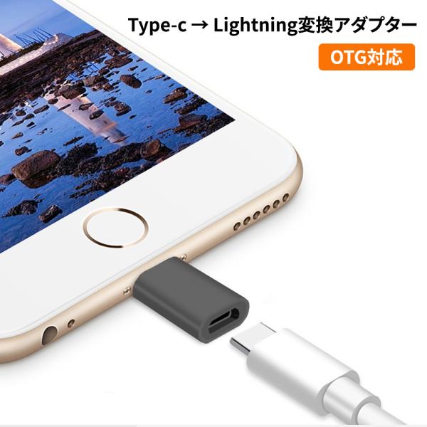 Type-CからLightningへ変換アダプター 変換コネクターイヤホン/メモリ/キーボード/マウス/マイク/ゲームコントローラーなど対応 高応用性 2g 軽量小型 携帯便利