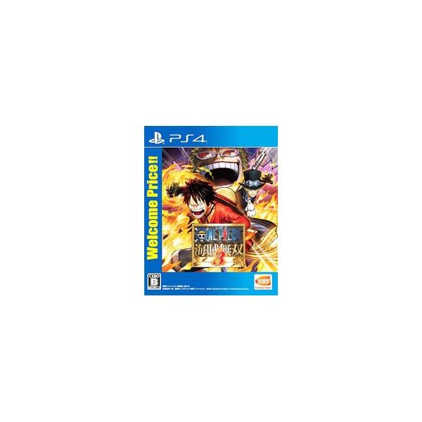 ■カテゴリ：中古ゲームソフト■機種：プレイステーション4■ジャンル：アクション■メーカー：バンダイナムコエンターテインメント■品番：PLJM80220■発売日：2016/12/01■カナ：ワンピースカイゾクムソウ３ウエルカムプライス