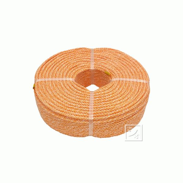 ■材質　ポリエチレン　ポリエステル混撚■サイズ　直径6mm×200m ロープ ひも 紐 KPロープ PVロープ トラックロープ カーロープ 混撚ロープ 産業用 作業用 荷締め 幌掛け用 結束