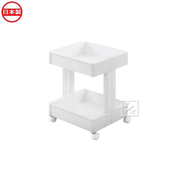 キッチンやリビングで多用途に使える新感覚ワゴン。柱が中心にあるから、いろんな方向から出し入れできる。移動もラクラク、キャスター付。■材質　棚板・側板・キャップ・キャスターホルダー・キャスター：ポリプロピレン　キャスター軸心：鉄 ■サイズ　（...