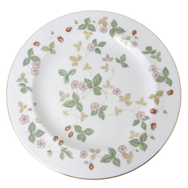 WEDGWOOD ウェッジウッド 大プレート 大皿 ラウンドディッシュ WILD STRAWBERRY Bone China 直径約34cm NT 美品 ABランク