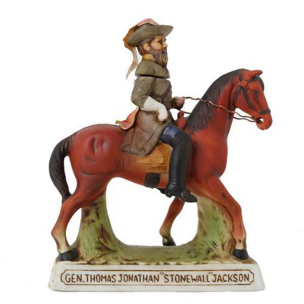 ヴィンテージ 陶器ボトル ミニボトル 置物 ANOTHER GRENADIER 1977 GEN THOMAS JONATHAN STONEWALL JACKSON 縦14.5×横11.5×奥4.3(cm) 重量296.8g NT BCランク