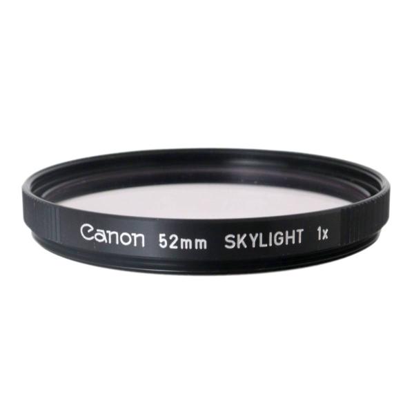 Canon キヤノン SKYLIGHT 1X スカイライト フィルター 52mm ブラック プラケース NT 美品 Aランク