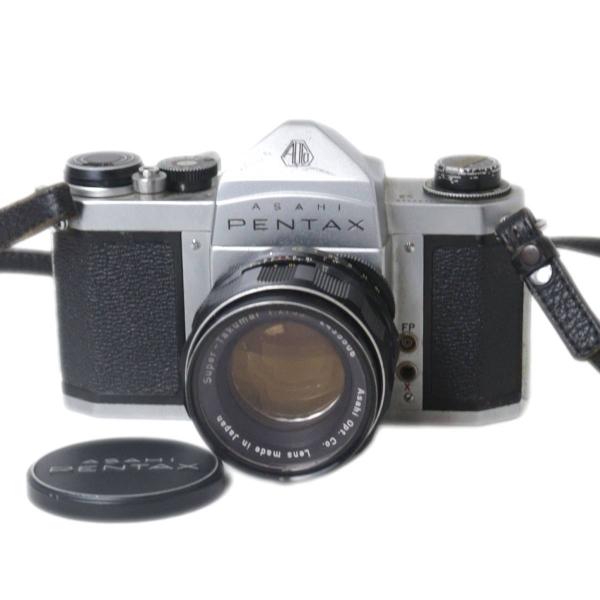 【ジャンク】 PENTAX ペンタックス S2 一眼レフ Super-Takumar F2 55mm 1729229/2439506 ストラップ、ボディケース、前キャップ NT Cランク
