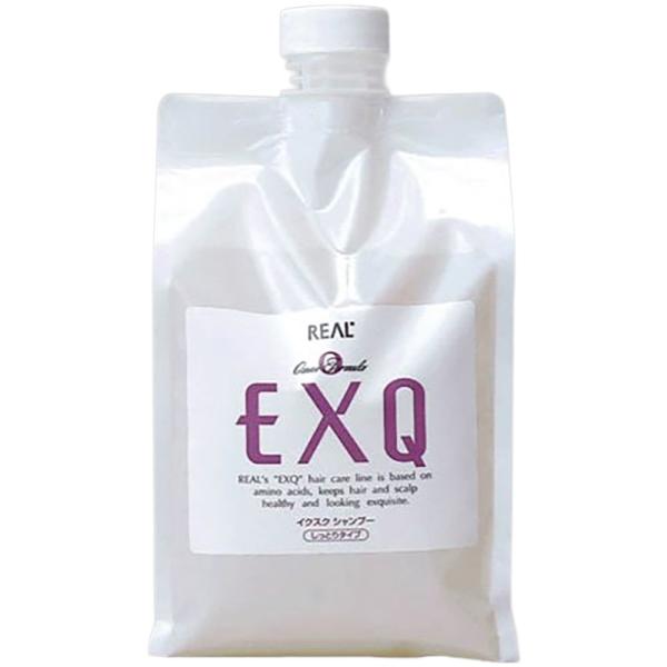 リアル EXQ（イクスク） シャンプー しっとりタイプ 髪と地肌にやさしいアミノ酸シャンプー  硬い髪や傷んだ髪をしなやかでしっとりしたあつかいやすい髪に仕上げます。    アミノ酸の優れた特徴に加え、カチオン化ペプタイド、ACD、紫外線吸...