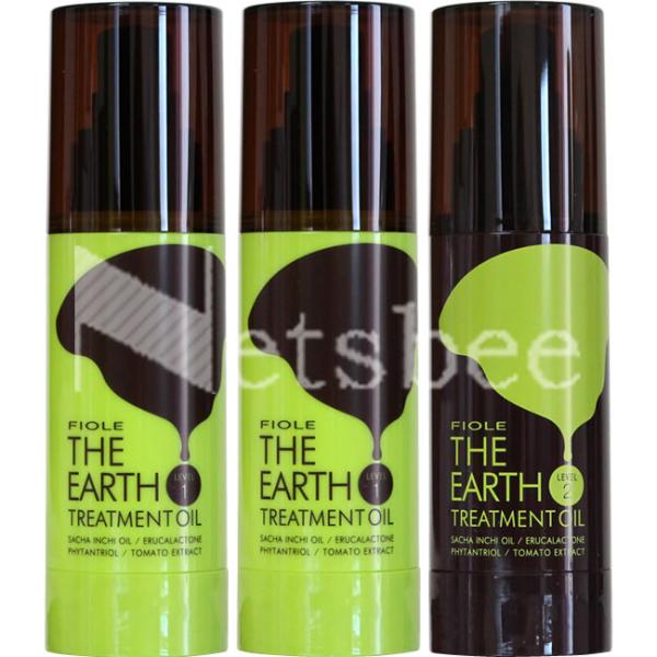 フィヨーレ ジ アース トリートメントオイル 選べる 3個セット 【レベル1】軽さと動きを求めるスタイルに。【レベル2】毛先のまとまりを求めるスタイルやハイダメージ毛に。やわらかい質感でしっかりまとまりながらべたつかないすべりのあるファイバ...