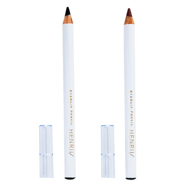 アンリサンク アイ＆リップ ペンシルH 適度なやわらかさを持つペンシルで、肌に負担をかけません。扱いやすいつくりのため、ぼかしも自由自在。アイメイクとリップメイク、どちらにも使用することができます。【全2色】 H01ブラウン、H02ブラック