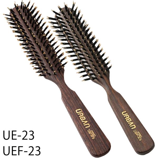 大阪ブラシ アーバンブラシ UE-23 / UEF-23全長：210mm植毛技術を駆使したプロのためのブラシ,毛腰の強さ,通りの良さ,毛タケをそれぞれ追求,静電気を抑える猪毛,天然素材,山植タイプ(UE),面一タイプ(UEF),行数：5行,...