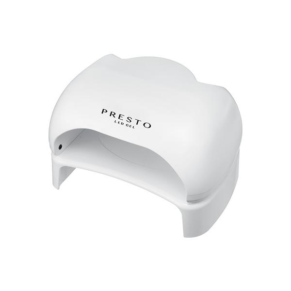 商品説明センサーにより、手を入れるだけで自動点灯するLEDライト。手動スイッチでON／OFF切り替え可能。段階的に出力を上げ照射する、硬化熱軽減機能を搭載。天面が広く、安定感があるためアームレストとしても使用可能。軽量で硬化台とセパレートで...