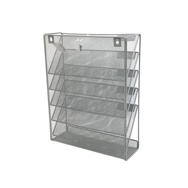 A4の書類を保管するのに便利な大きさのラックです。仕様■カラー：シルバー■外寸法：幅325×奥行105×高さ405ｍｍ■耐荷重：5kg■質量：1.25kg■収容量：A4用紙1000枚■材質：スチール