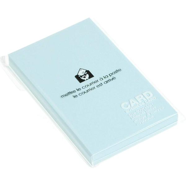 ベイシス[BASIS]シリーズの名刺サイズカード。●サイズ：90W×55H ●カラー：ミズ●50枚入り×6点セットでの販売です