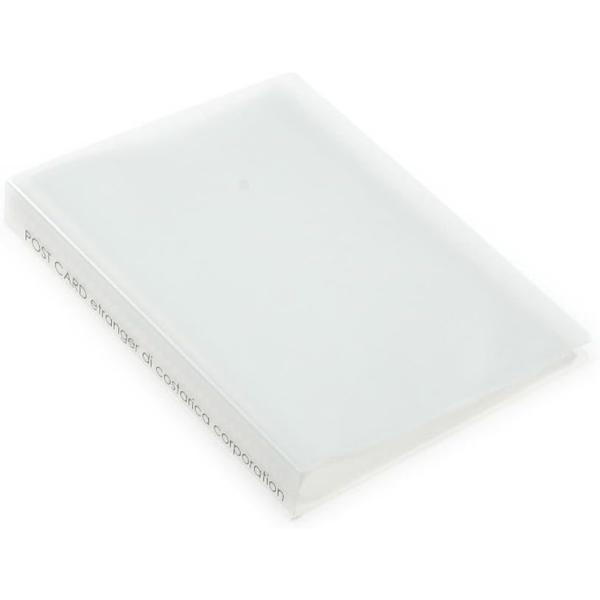 ●【本体サイズ】W117×D18×H158mm●【シリーズ】TRANSPARENCY(トランスペアレンシー) ●【表紙】不透明PP+箔押し●【表紙厚】0.8mm●【ポケット数】30ポケット