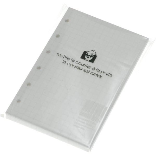 ミニ6穴サイズシステム手帳用、5mm方眼 メモ帳リフィル●【本体サイズ】80×125mm●【タイプ】ミニ6穴バインダー用リフィル●【仕様】5mm方眼 ●【入数】100シート入り