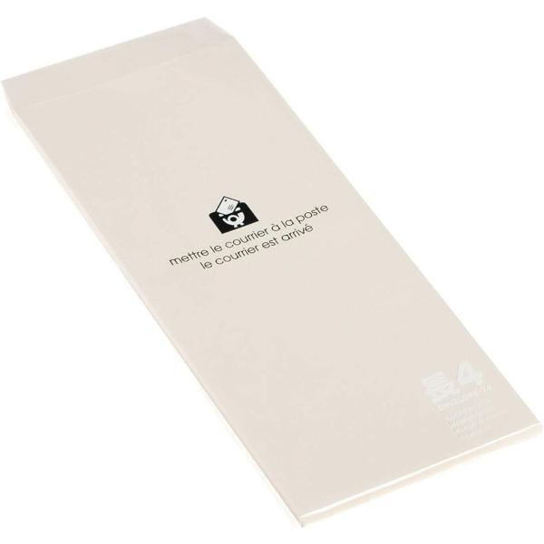 パステルシリーズの長４封筒、１５枚入り。紀州色上質やまぶきを使用しています。※詳細画像に一部別カラーの商品を使用しています。商品色傾向：黄色。表紙パターン：無地。●【サイズ】90W×205H●【カラー】アイボリー