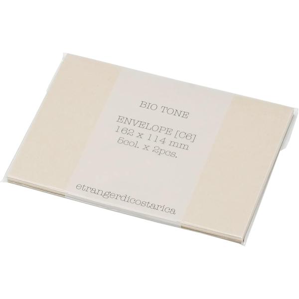 素朴な素材感の紙をベージュ系で5種類選びました。国際規格（ISO216）封筒用C規格採用の封筒です。C6サイズ（洋形2号）この封筒におさまりが良いサイズは、A6：折らずにそのまま、A5：横二つ折り、A4：十字折り です。大切な方へのお手紙に...