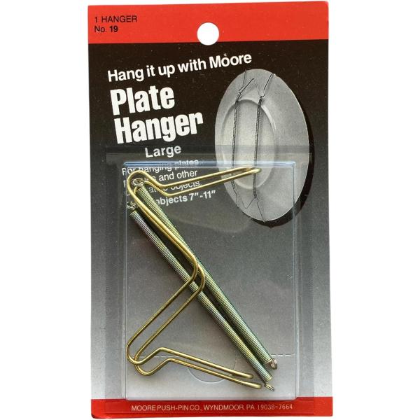 飾り皿を安全に壁に飾れるアイテム。ワイヤーやスプリングでしっかり固定でき、インテリアのアクセントにも最適。簡単に設置でき、コレクション展示にも便利です。●直径7〜11インチ（約18〜28cm）に対応