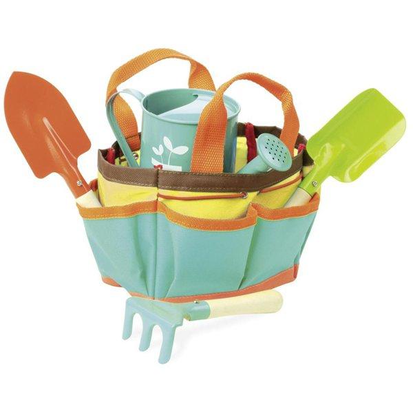 持ち運びに便利な収納バッグ付きの園芸ツールセット。軽量かつ木製ハンドルと金属製工具の組み合わせで、屋外遊びの質感も◎。バッグがあるので道具がまとまって見た目もすっきり。庭やベランダで植物のお世話を始めたい子どもにぴったりで、親子でガーデニン...