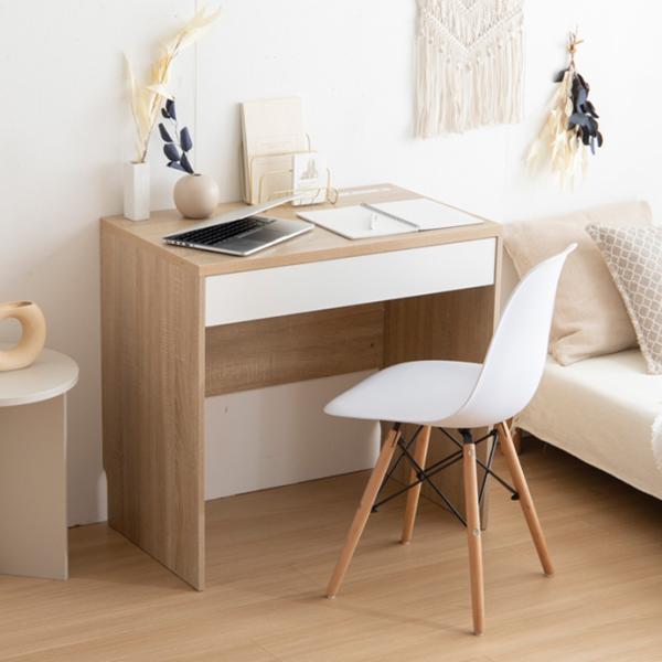 ■商品説明コンパクトボディに機能が詰まったコンセント・引き出し付きデスク。■サイズ幅80cm×奥行48cm×高さ75.5cm■素材パーティクルボード、MDF(メラミンシート張り)■備考【梱包サイズ】89cm×60cm×15cm【梱包重量】2...