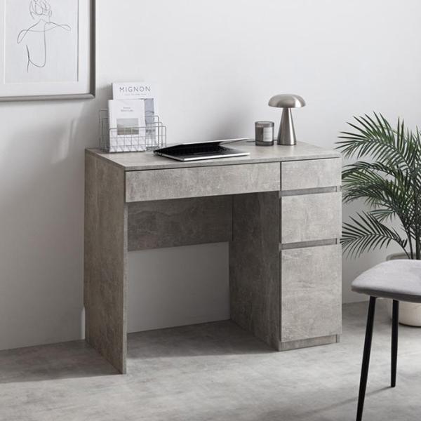 ■商品説明デザインも機能性もスマートにまとまった引き出し付きコンパクトデスク。■サイズ幅90cm×奥行46cm×高さ75cm■素材パーティクルボード(メラミン貼り)、MDF(メラミン貼り)■備考【梱包サイズ】98.5cm×56cm×16cm...