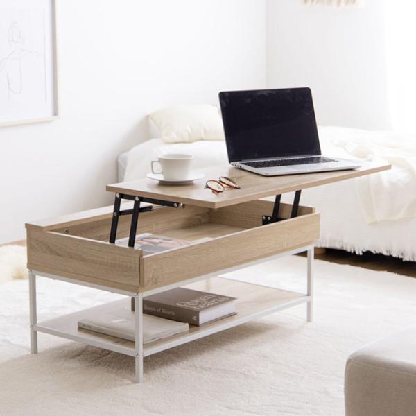 ■商品説明機能的で洗練された空間を作る昇降式センターテーブル。■サイズ幅80cm×奥行45cm×高さ40cm■素材パーティクルボード(メラミン貼り)、スチール(粉体塗装)■備考【梱包サイズ】89.5cm×49.5cm×15cm【梱包重量】約...