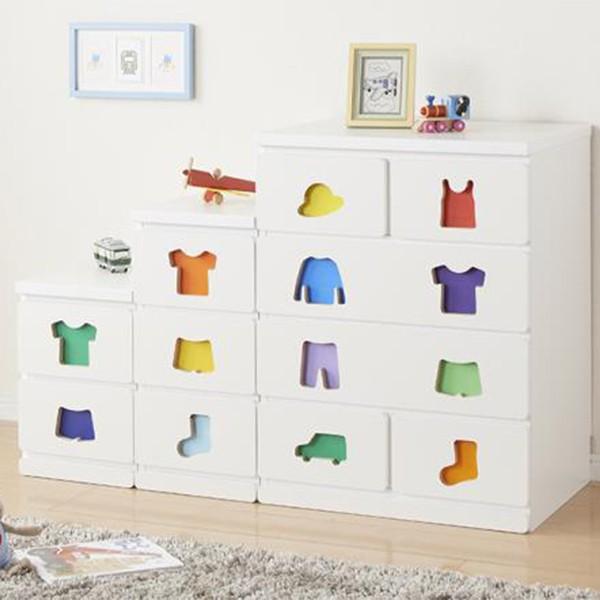 【サイズ】・3杯タイプ：幅29cm×奥行44.5cm×高さ60cm【重量】・3杯タイプ：15.5kg【カラー】ホワイト【材質】プリント紙化粧繊維板（クリーンイーゴス）【耐荷重】・天板：5kg・引出（小）：2kg【梱包サイズ／梱包重量】・3杯...