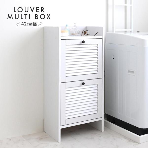 ■商品説明1.機能性とデザイン性を両立。ルーバー扉の隙間収納。通気性抜群のルーバーを前板に採用。湿気が篭りやすい洗面所でも快適。真っ白なフォルムに対して艶消しのアイアン素材の取っ手がアクセント。2.コンパクトで置く場所を選ばない。いろいろな...