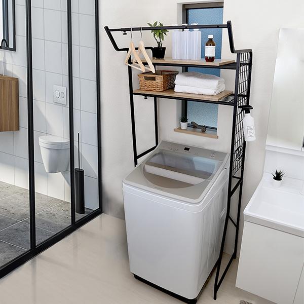 【素材】本体：スチール(粉体塗装仕上げ)、パーチクルボード、メラミン化粧板【商品サイズ】65.4〜90.4x49.5x180cm【商品重量】11.0kg【梱包サイズ】91x54x10.5cm【梱包重量】12.2kg【生産国】中国【カラー】シ...