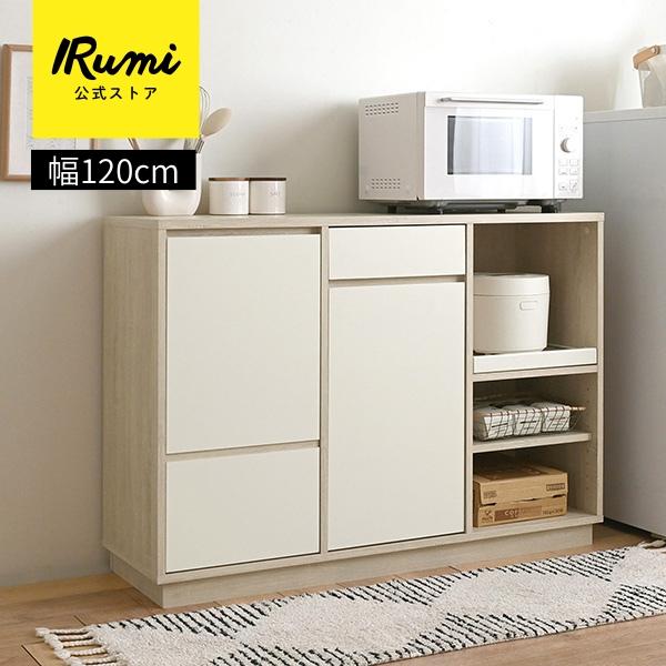 ■商品説明北欧テイストに合うツートンカラーやわらかな木目調と上品なオフホワイトを組み合わせたツートンカラーがおしゃれなレンジボード。北欧インテリアに自然と馴染み、キッチンに温かみのある雰囲気をプラスします。■サイズ本体サイズ：幅1200×奥...