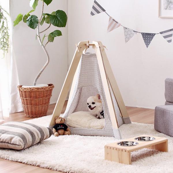 ■商品説明わんちゃん・ねこちゃんはからだが収まるくらいの狭いスペースが大好きです。そんなペットが安心できるスペースを家族のすぐそばに気軽に設けることができるペット用の室内テントです。わんちゃんやねこちゃんがくつろげるのはもちろん、インテリア...