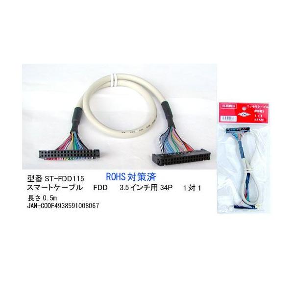 スマ−トFDDケ−ブル　3.5インチ用  34P１対１  0.5m