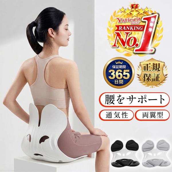当店売れ筋No.1サポートチェアが、お客様の声をもとに さらに進化しました。当店限定【正規医師推薦】　座るだけで姿勢美人「長時間座ると腰がつらい」「姿勢が崩れて集中できない」そんな悩みに応え続けてきたサポートチェアが、クッション性・フィット...