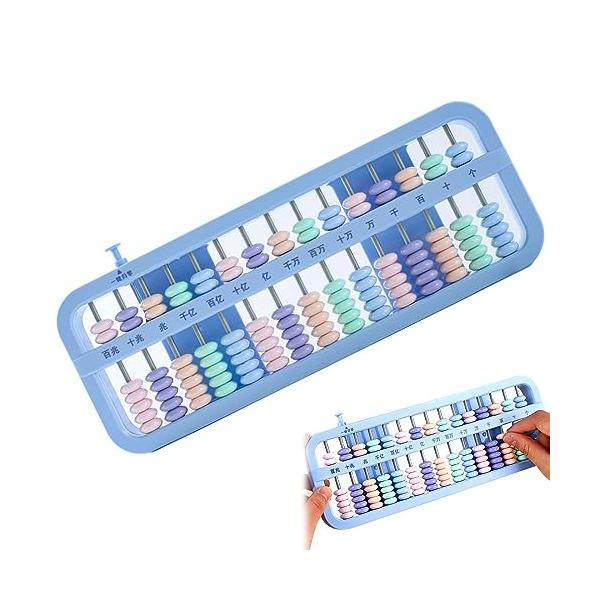 パッケージ個数:1・商品仕様サイズ：約6.5*11*1.5c;カラー：ブルー ;数量:1個入り。・高品質な素材このそろばんは、安全で環境にやさしい高品質の素材を使用しており、無臭で、耐摩耗性、耐久性に優れています。 また、そろばん珠は丸みを...