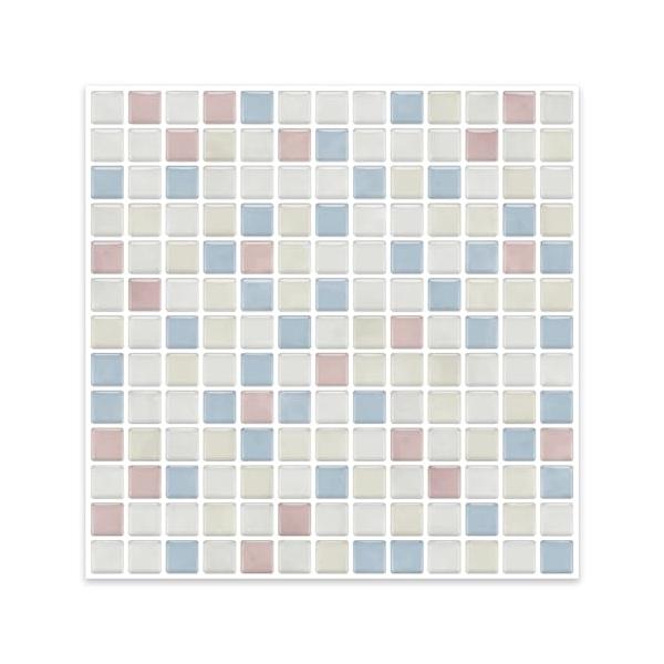 モザイク・パステル/5*5c 4枚/・ize:5*5c 4枚olor:モザイク・パステル・? MORARを選択する理由：1 タイルシールの表面は凹凸があり、立体感のあるデザインです。ライトに当たると、どの角度から見ても立派な光沢があり、室内...