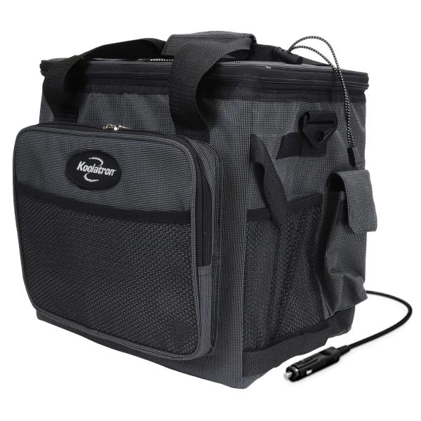 商品名: Koolatron D25 12Vトラベルクーラー、ブラック Koolatron Electric Portable Cooler Plug in 12V Car Cooler Bag, 26 qt (25 L) Black/Gr...